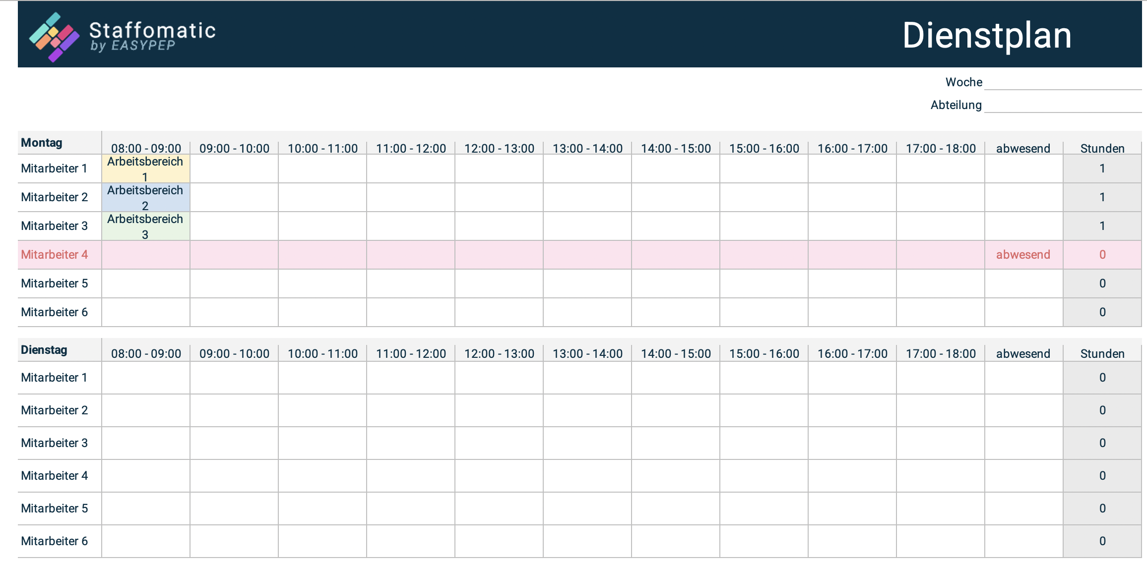 Dienstplan erstellen: 5 Tipps für deine perfekte Dienstplanung