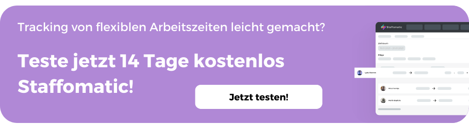 Gleitzeit in 30 Sekunden erklärt • Staffomatic