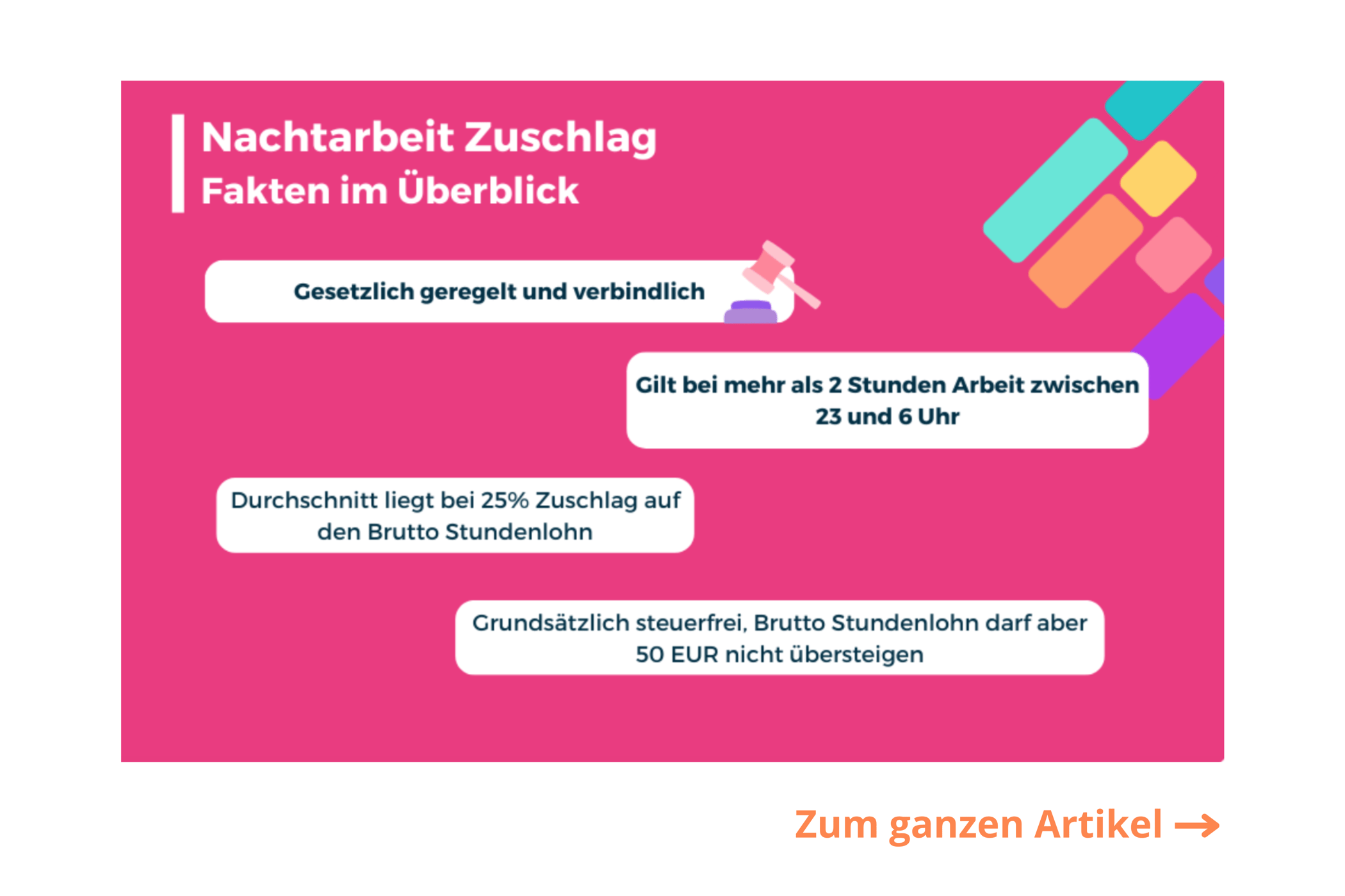 Der Spätschicht Zuschlag